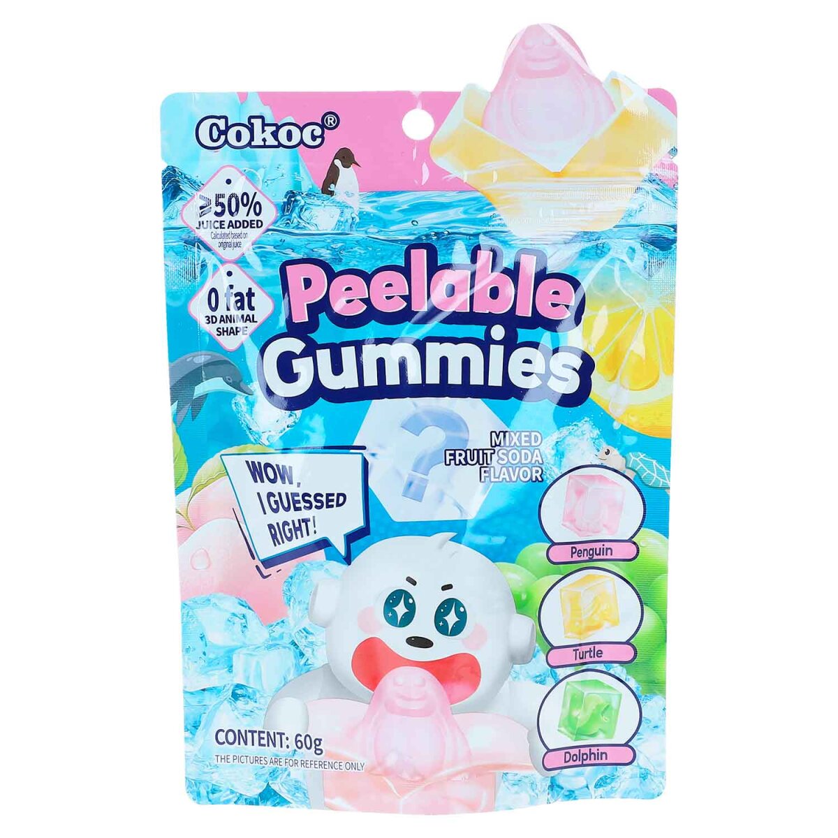 Cokoc | Peelable Gummies Mixed Fruit Soda • 60g VPE = 50 Stück - Im