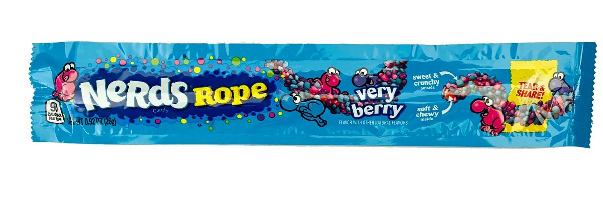 Nerds Rope | Very Berry 26g - Fruchtgummi, Amerikanische Süßigkeiten