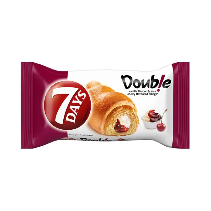 7Days | Croissant Sauerkirsch & Vanille 60g, Hörnchen, Snack • 60g
